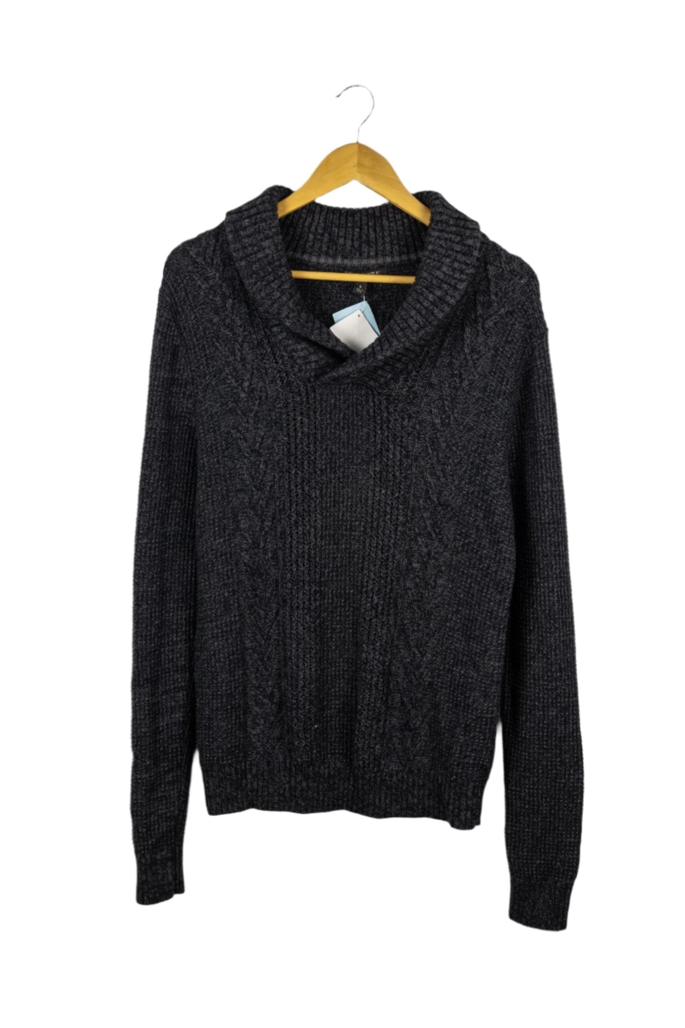 Chompa tejida gris con cuello infinito BANANA REPUBLIC | P.original: s ...